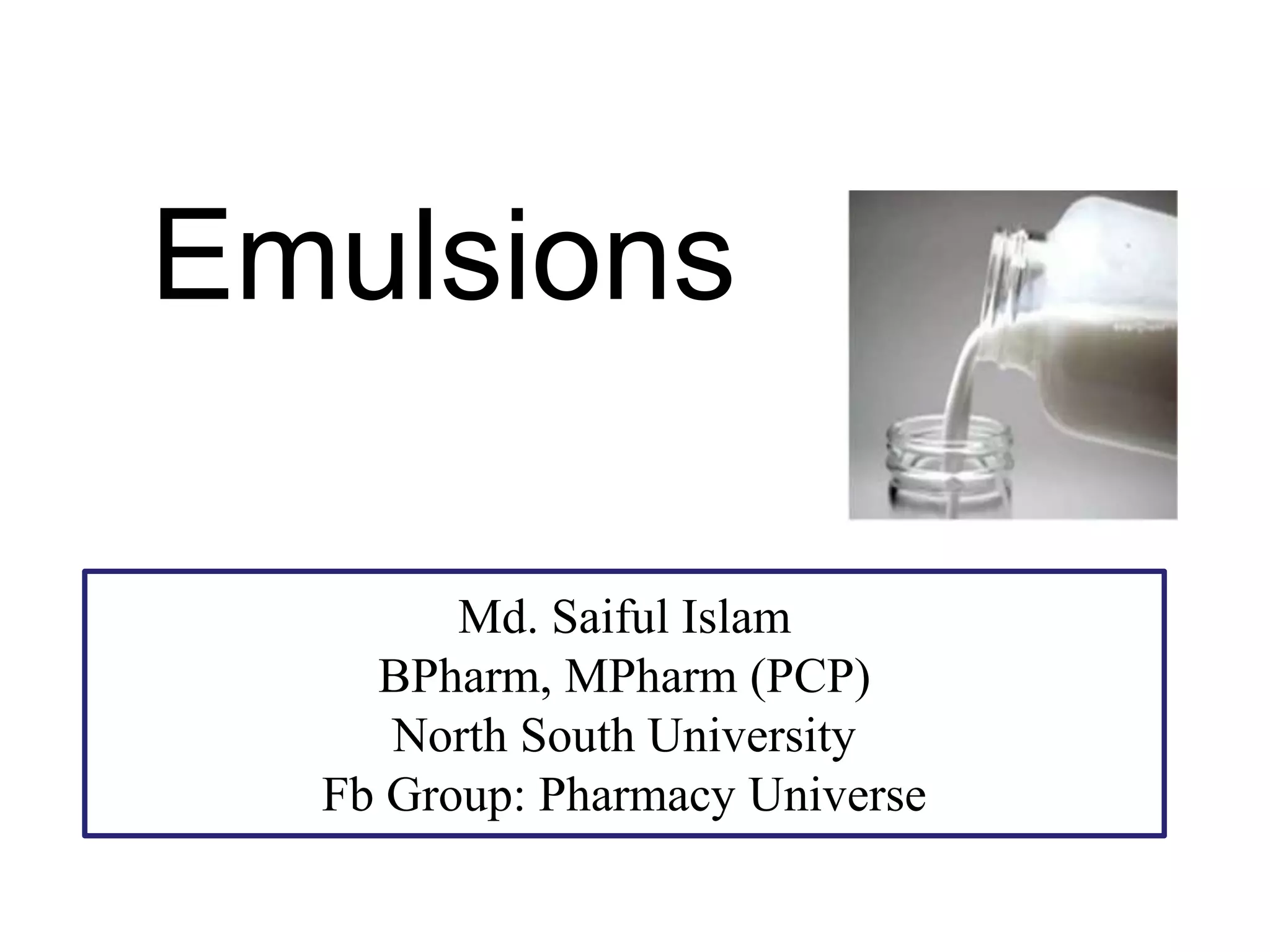 (Emulsion) | PPT