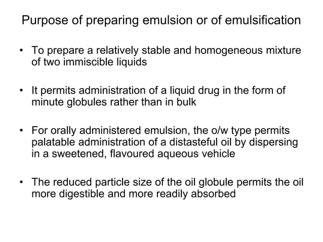 (Emulsion) | PPT