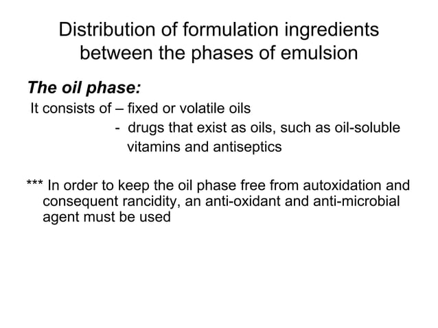 (Emulsion) | PPT