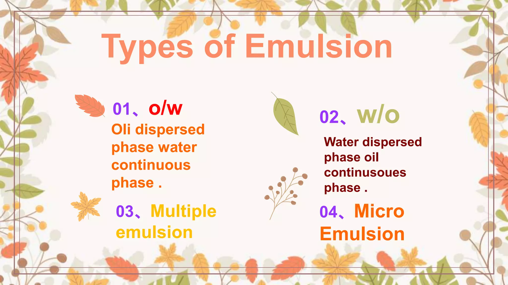 Emulsion : Test For Identification of Emulsion | PPTX