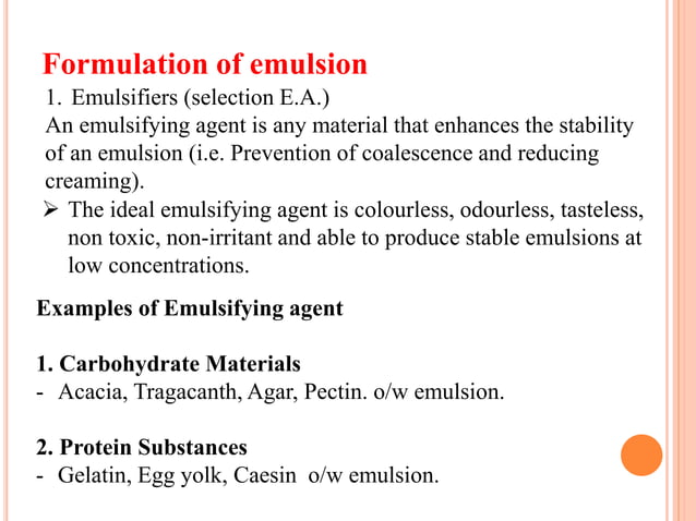 Emulsion | PPTX