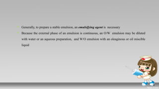 (EMULSION) pharmaceutical dosage form for use | PPTX