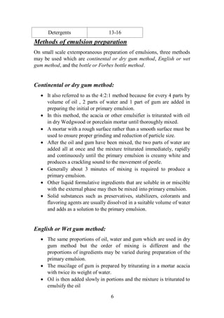 Basics of Emulsion-Basics of Emulsion Chemistry | PDF