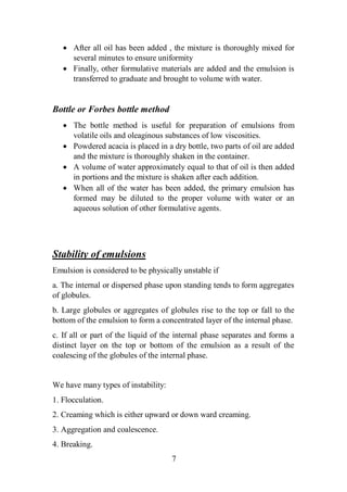 Basics of Emulsion-Basics of Emulsion Chemistry | PDF