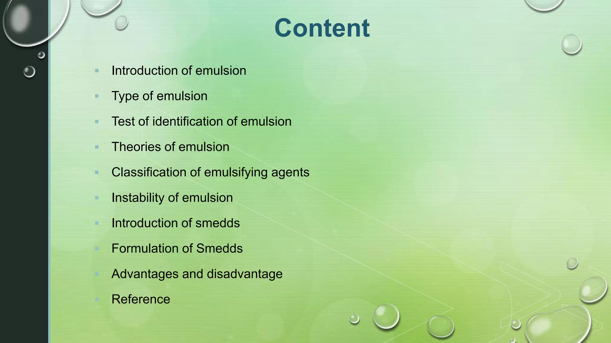 Emulsion and SMEDDS.pptx