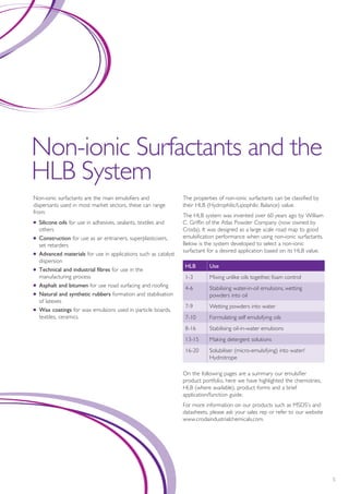 Emulsion and dispersion tech brochure | PDF