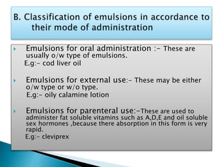 Emulsion and suspensions | PPTX