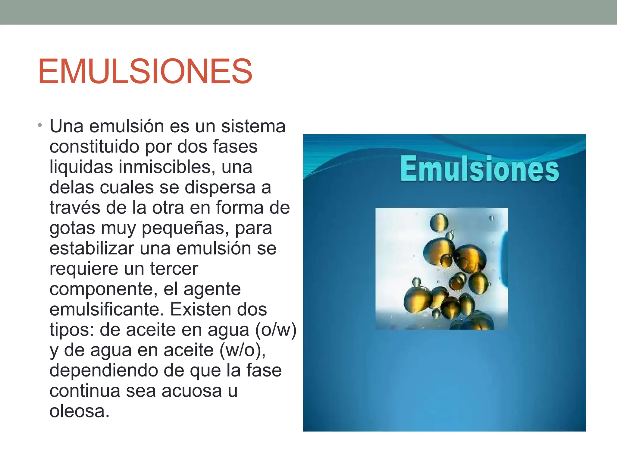 Emulsiones-1, conceptos básicos Farmacognosia | PPTX