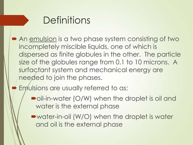 Emulsion formulation overview | PPT