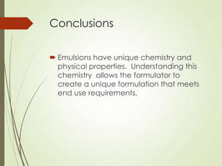 Emulsion formulation overview | PPT