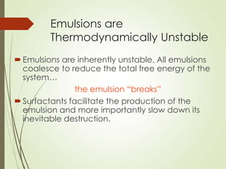 Emulsion formulation overview | PPT
