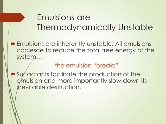 Emulsion formulation overview | PPT