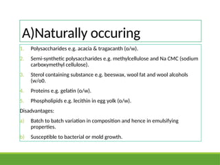 Emulsions Dosage form, types and MIU PPT | PPT | Free Download