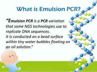 Emulsion pcr | PDF
