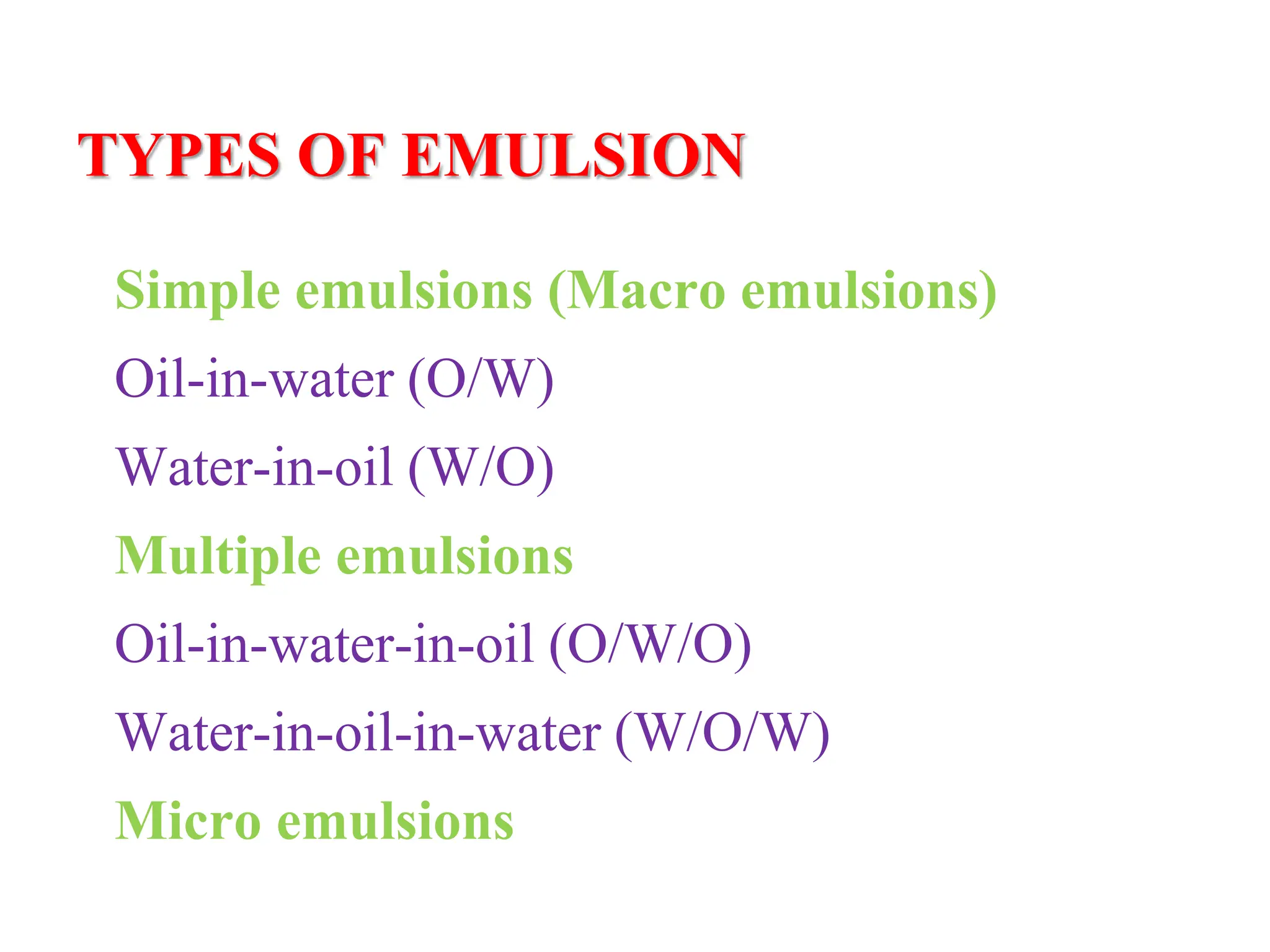 Emulsion and emulsion method and types of emulsion (Physical Pharmacy ...