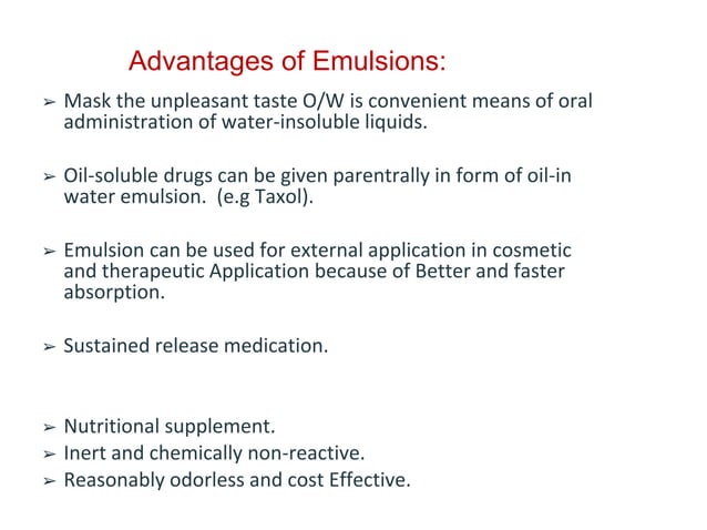 Emulsion and emulsion method and types of emulsion (Physical Pharmacy ...
