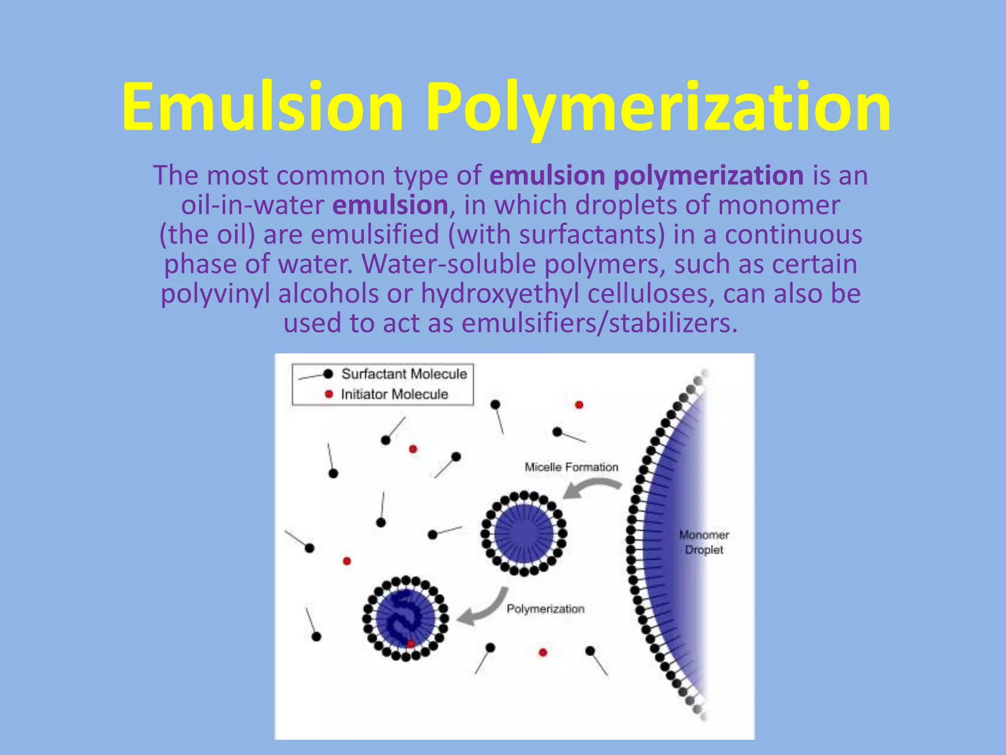 Emulsion polymerization | PPTX