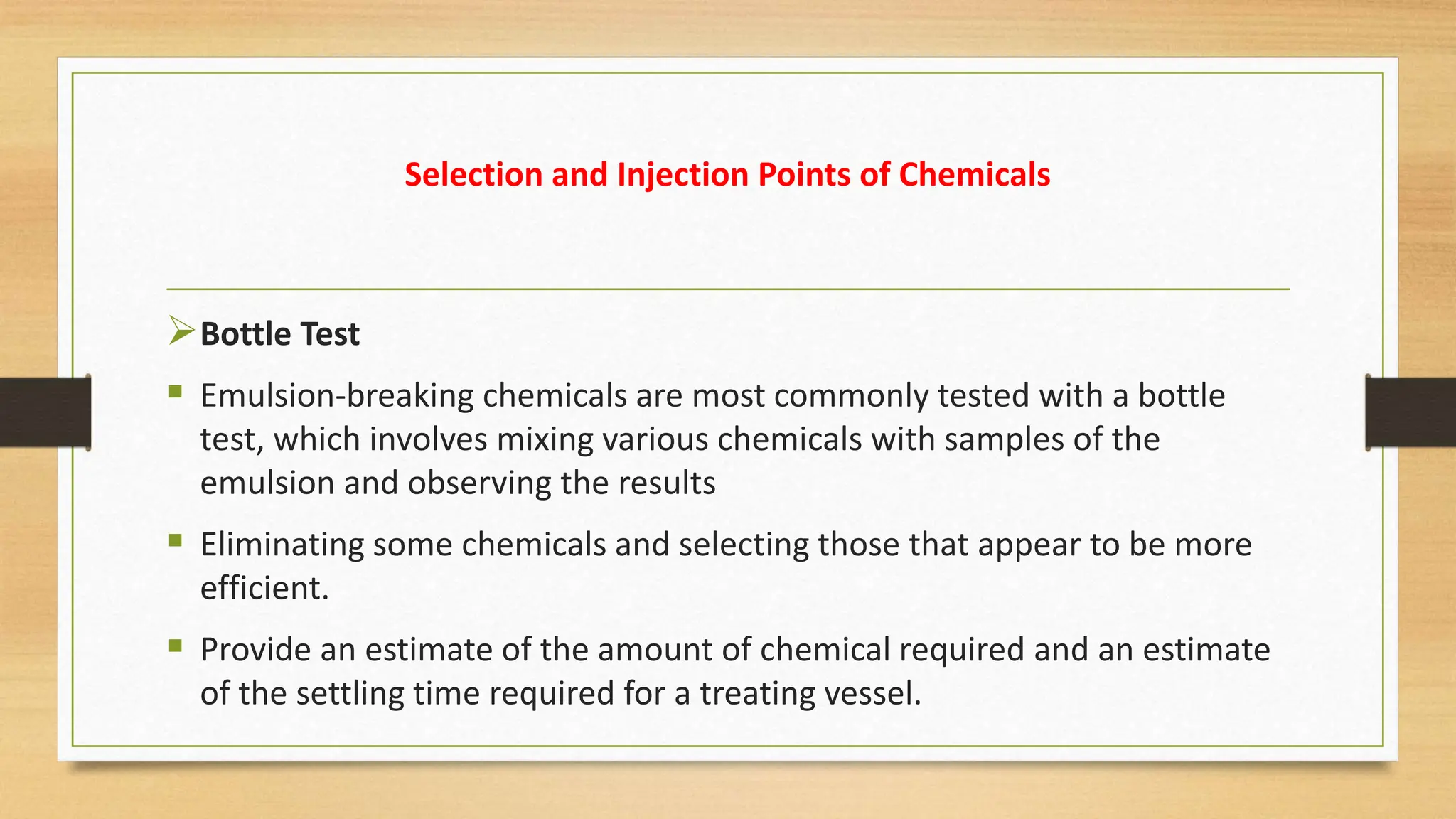 Oil field emulsion, it's form, condition and the role of emulsifier PPT ...
