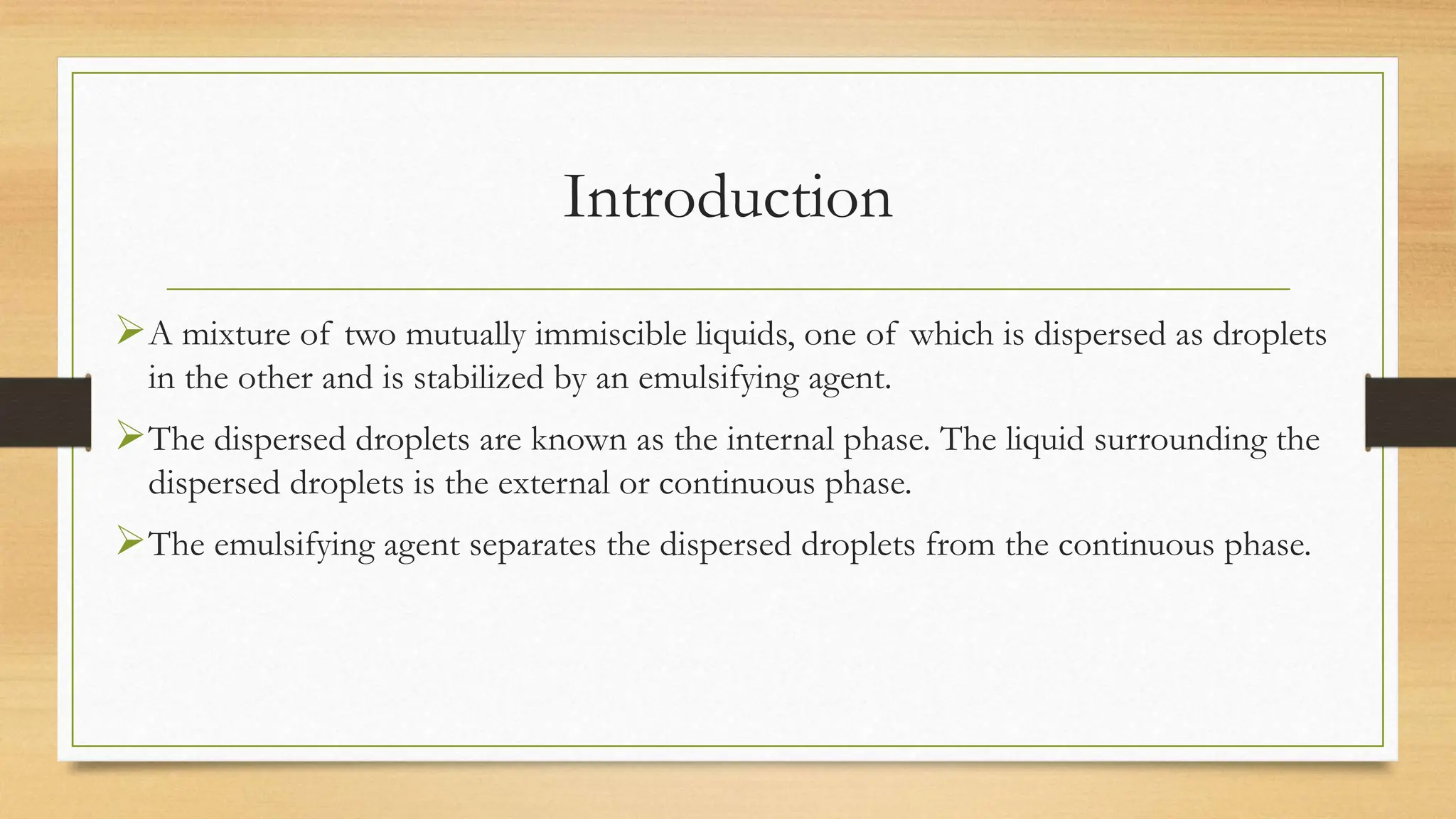Oil field emulsion, it's form, condition and the role of emulsifier PPT ...