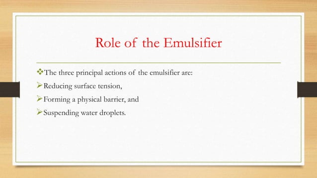 Oil field emulsion, it's form, condition and the role of emulsifier PPT_Lecture.pptx | Chemistry ...