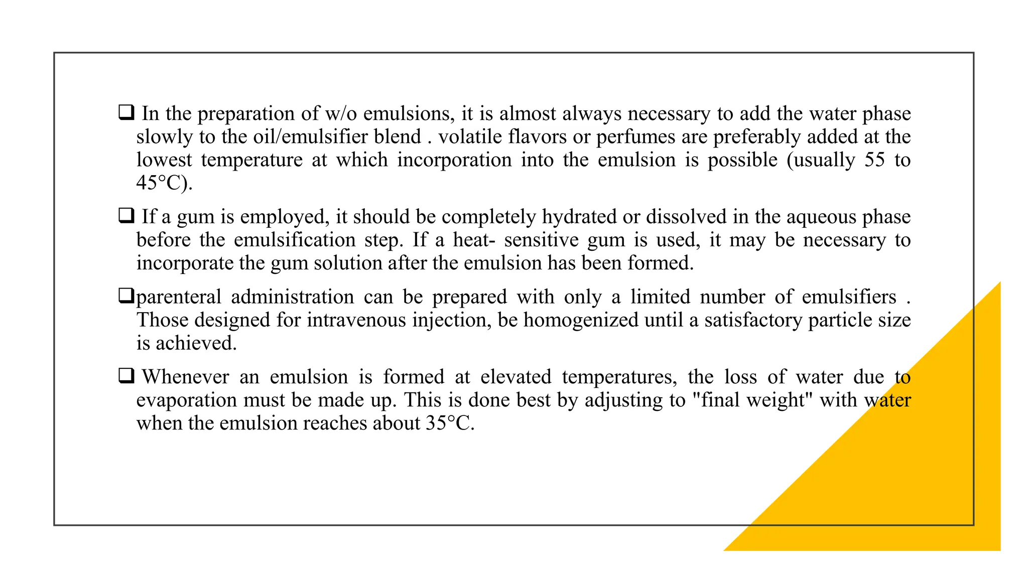 emulsion process how to prepare emulsion | PPTX