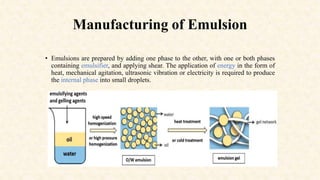 emulsion process how to prepare emulsion | PPTX