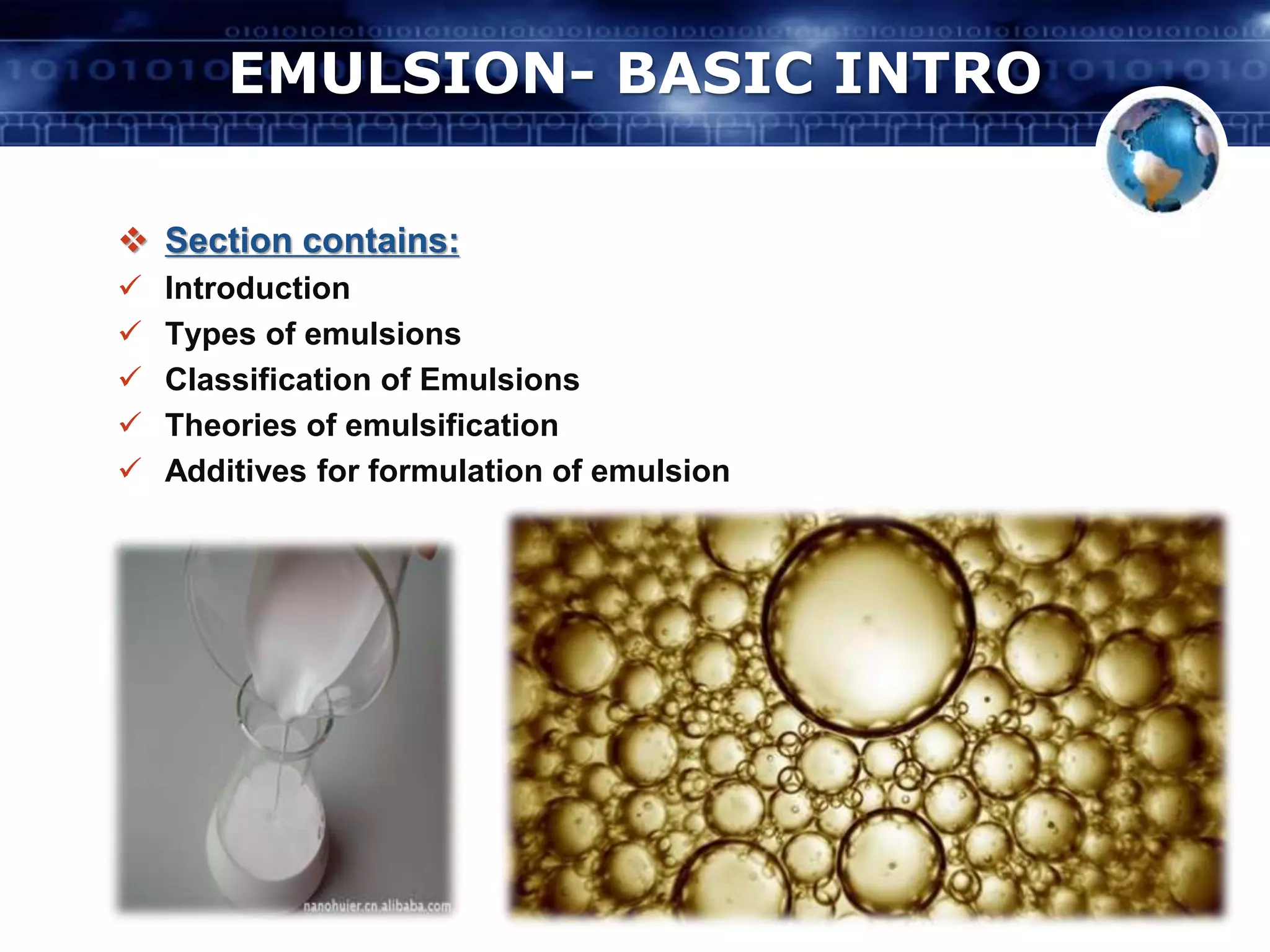 Emulsions | PPT