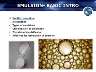 Emulsions | PPT