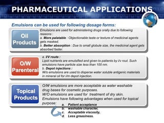 Emulsions | PPT