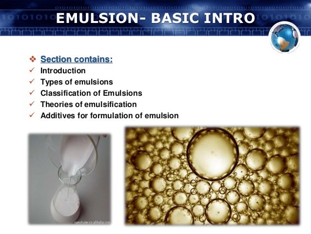 Emulsions