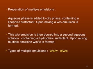 Emulsions | PPT