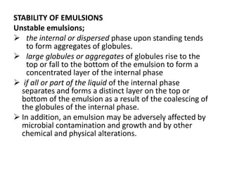 Emulsions | PPT