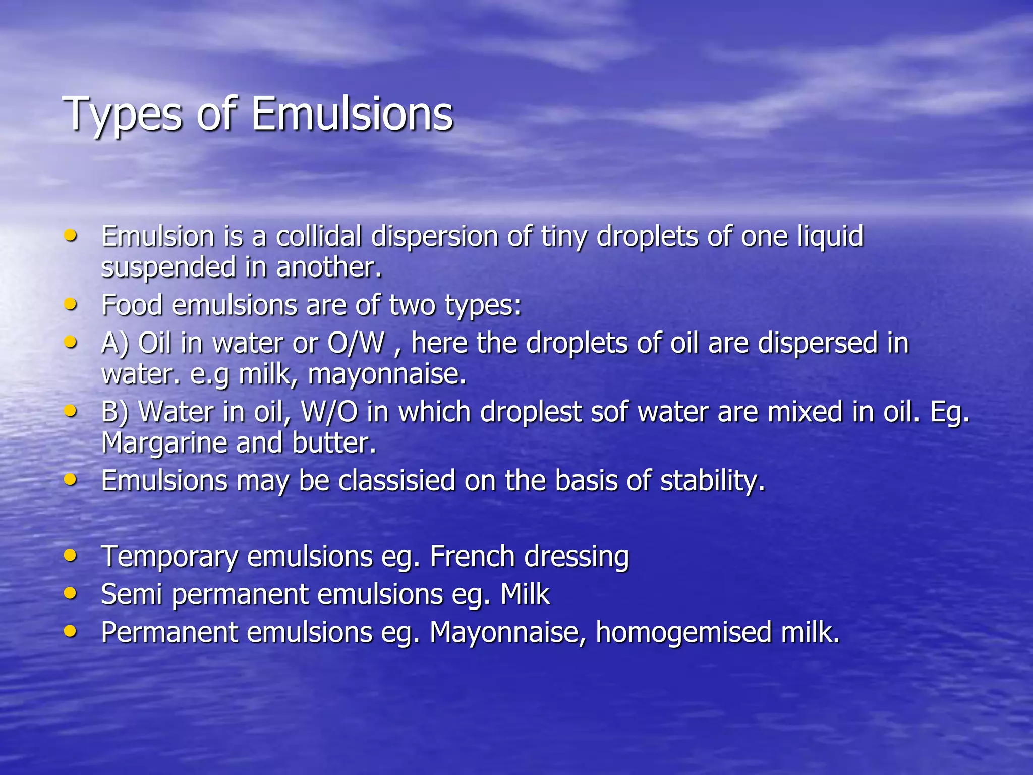 Emulsions | PPT