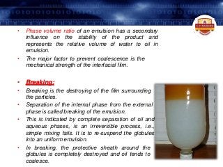 Emulsions | PPTX
