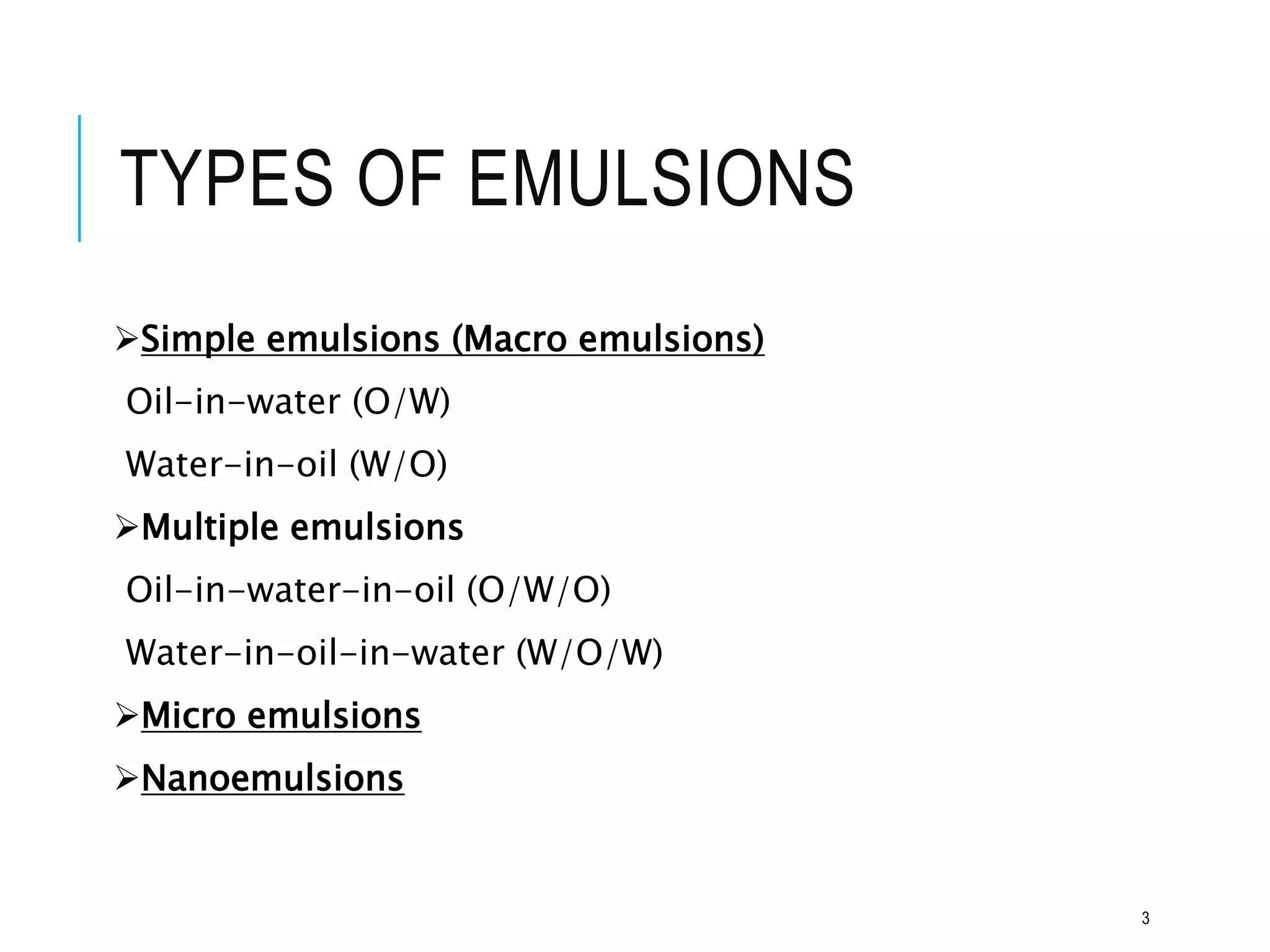 Emulsions | PPT