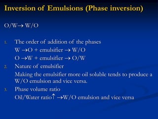 EMULSIONS.ppt | Chemistry | Science