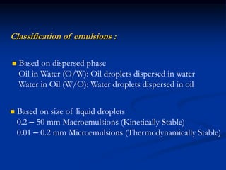 EMULSIONS.ppt | Chemistry | Science