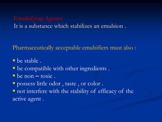 EMULSIONS.ppt | Chemistry | Science