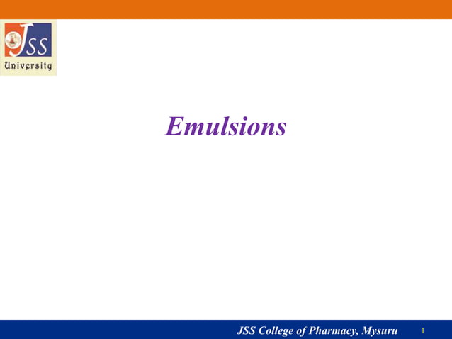 Emulsions.ppt | Skin Care | Beauty