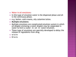 Emulsions , Topic by University College of Pharmacy | PDF
