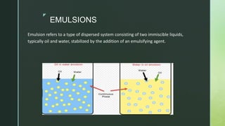 Introduction to Emulsions and Types of Emulsions.pptx