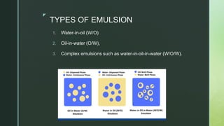 Introduction to Emulsions and Types of Emulsions.pptx