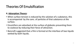 Emulsions - Physical Pharmacy Half .pptx