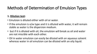 Emulsions - Physical Pharmacy Half .pptx