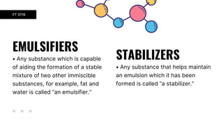 Introduction to food emulsion and emulsifiers | PDF