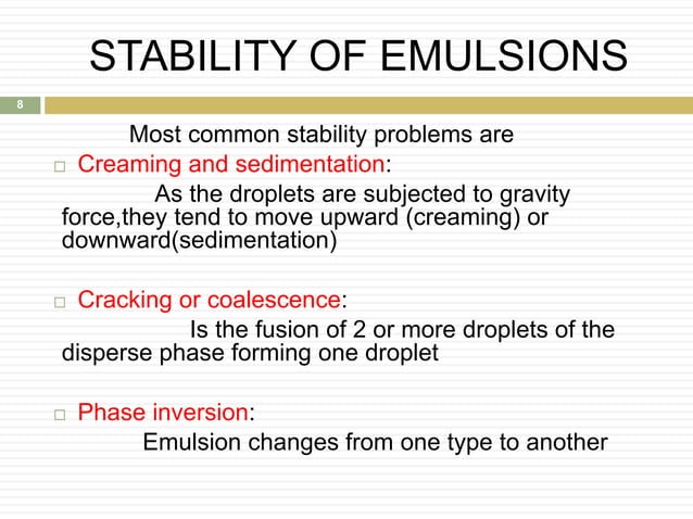 Emulsions and microemulsions- computer in pharmaceutical formulatation ...