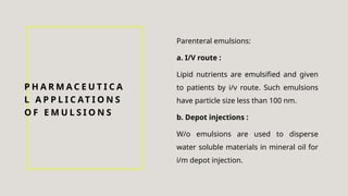 EMULSIONS AND TYPES OF EMULSION EXPLAINED | PPTX