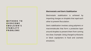 EMULSIONS CLASSIFICATION OF EMULSION EXPLAINED | PPTX