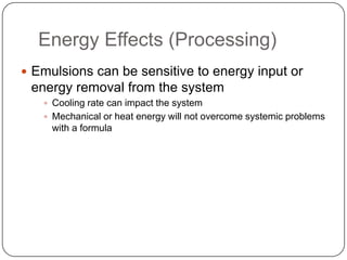 Emulsions Formulation Overview | PPTX