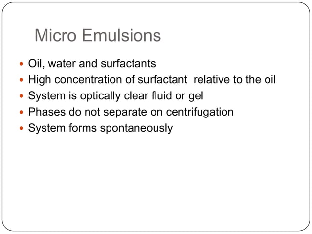Emulsions Formulation Overview | PPT